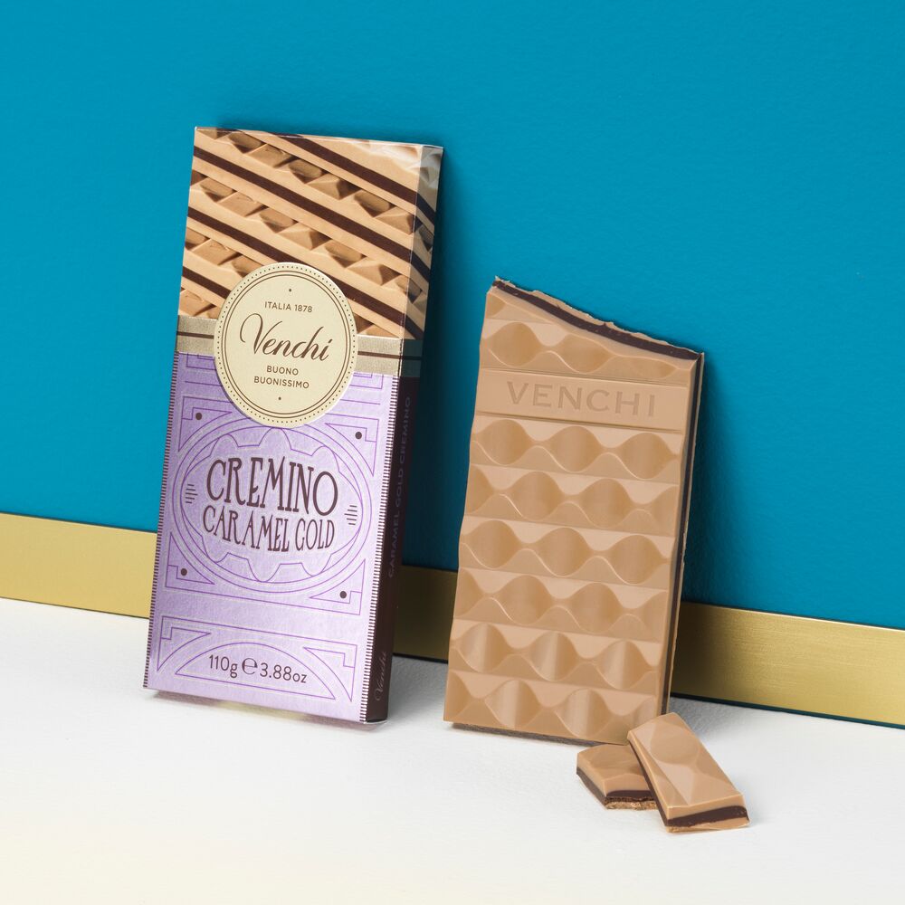 Venchi Fine Italian Chocolate - Gold Caramel Cremino Bar