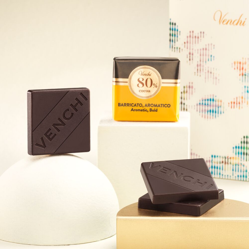 Venchi Dark Chocolate - 80% Barrel-Aged Extra Dark Granblend – Venchi Fine Italian Chocolate