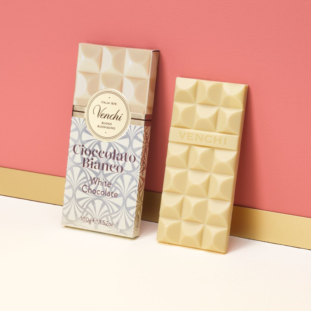 Venchi Fine Italian Chocolate - White Chocolate bar 100 g