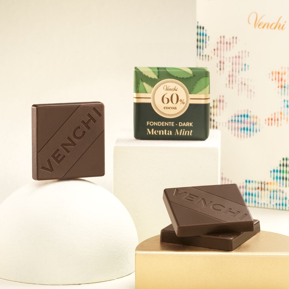 Venchi Fine Italian Chocolate - Dark & Mint Granblend 100g