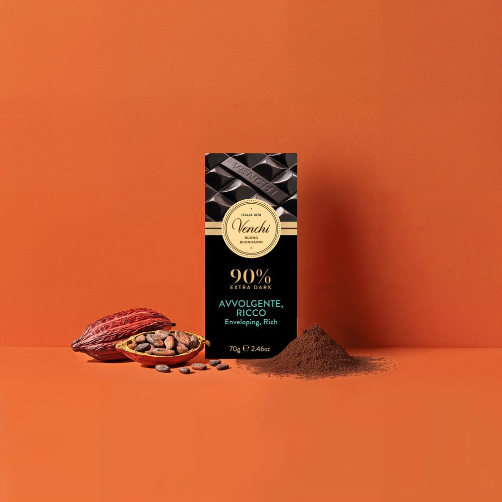 90% Extra Dark Chocolate Bar – Venchi Fine Italian Chocolate